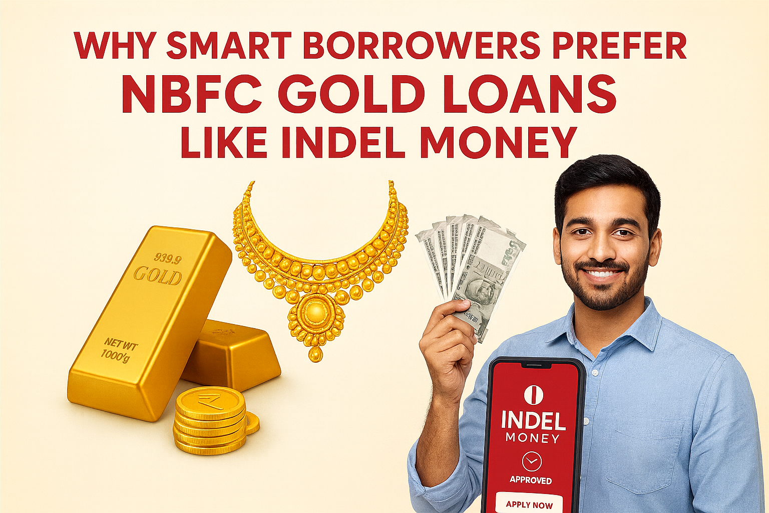 Why Smart Borrowers Prefer NBFC Gold Loans like Indel Money